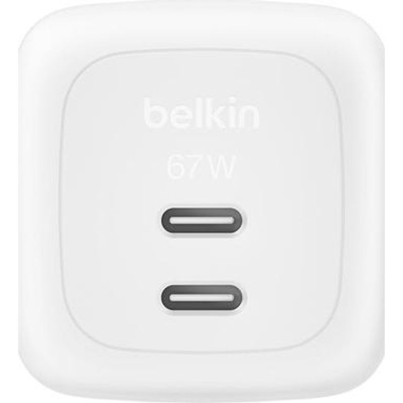 Belkin BoostCharge Dual USB-C PD Wall Chrg 67.000 W WCH020KQWH
