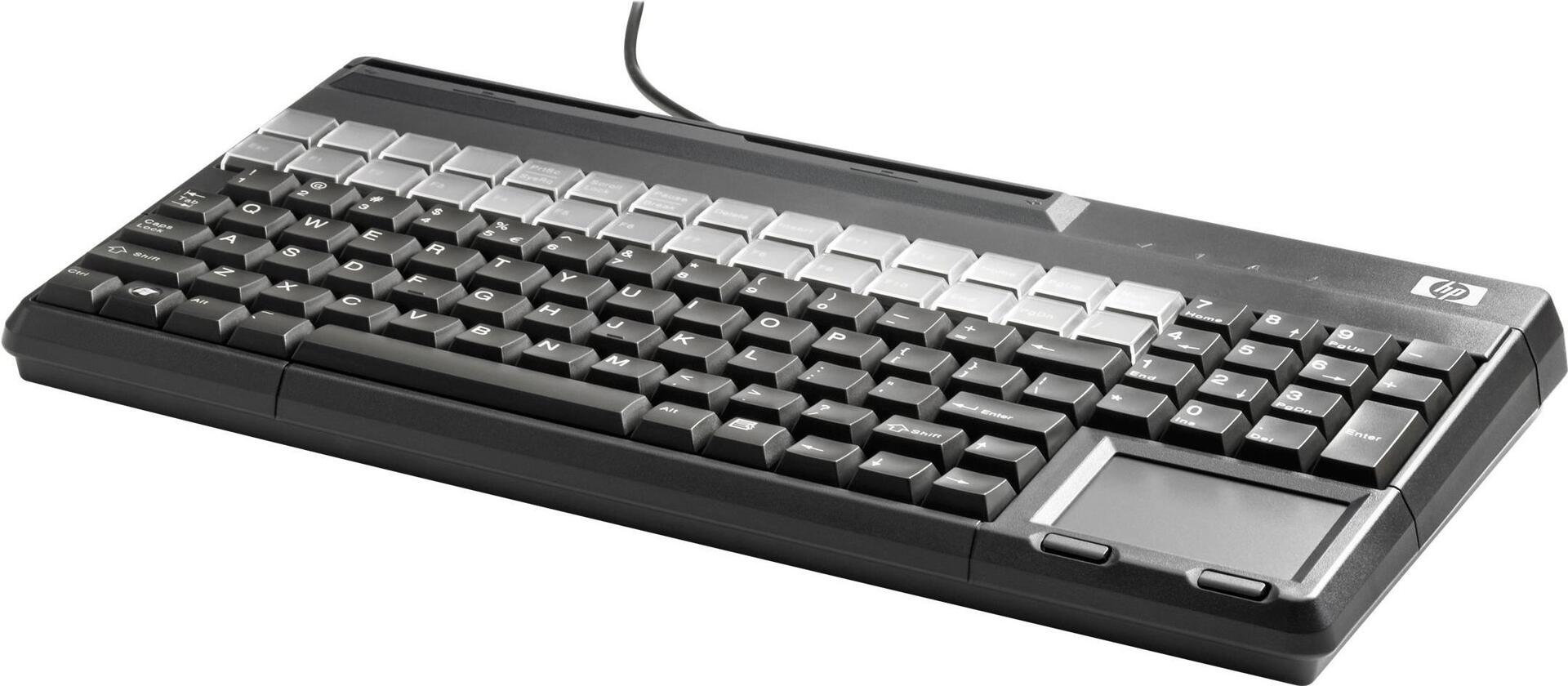 HP POS Keyboard with Magnetic Stripe Reader Tastatur FK218AA#ABB