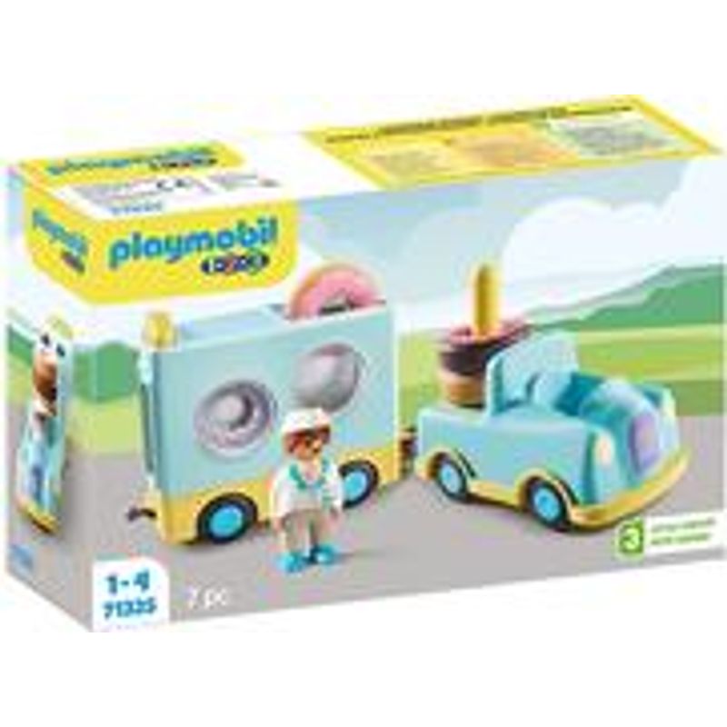 Playmobil ® 123 Verrückter Donut Truck mit Stapel- und Sortierfunktion ...