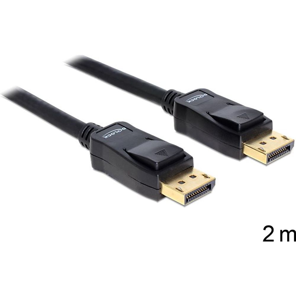 Delock Kabel DisplayPort 1.2 Stecker > DisplayPort Stecker 4K 2 m ...