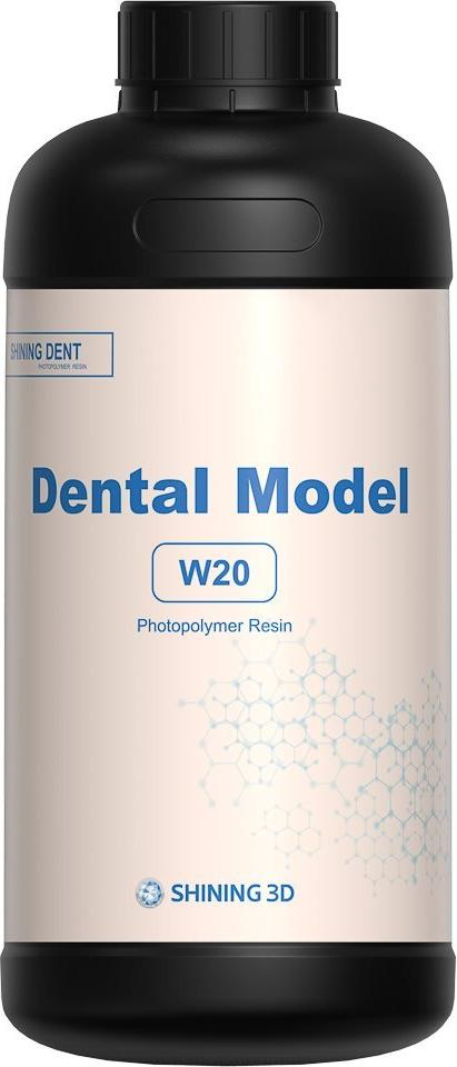 Shining 3D W20 DENTAL WASHABLE MODEL RESIN 1kg M00004741