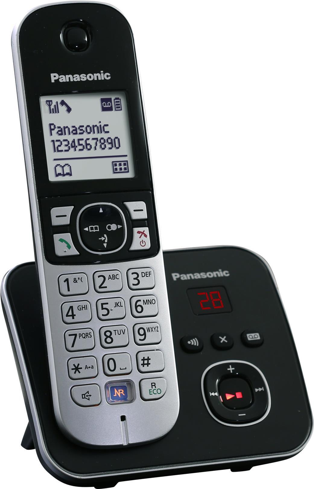 Panasonic KX TG6821 Schnurlostelefon Anrufbeantworter mit Rufnummernanzeige KX-TG6821GB