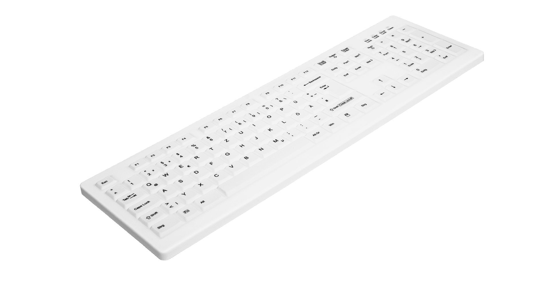 Active Key MedicalKey AK-C8100 Tastatur USB Belgien AK-C8100F-U1-W/BE