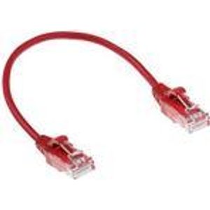 ACT Red 3 meter LSZH U/UTP CAT6 datacenter slimline patch cable with RJ45 con... einfach online ...