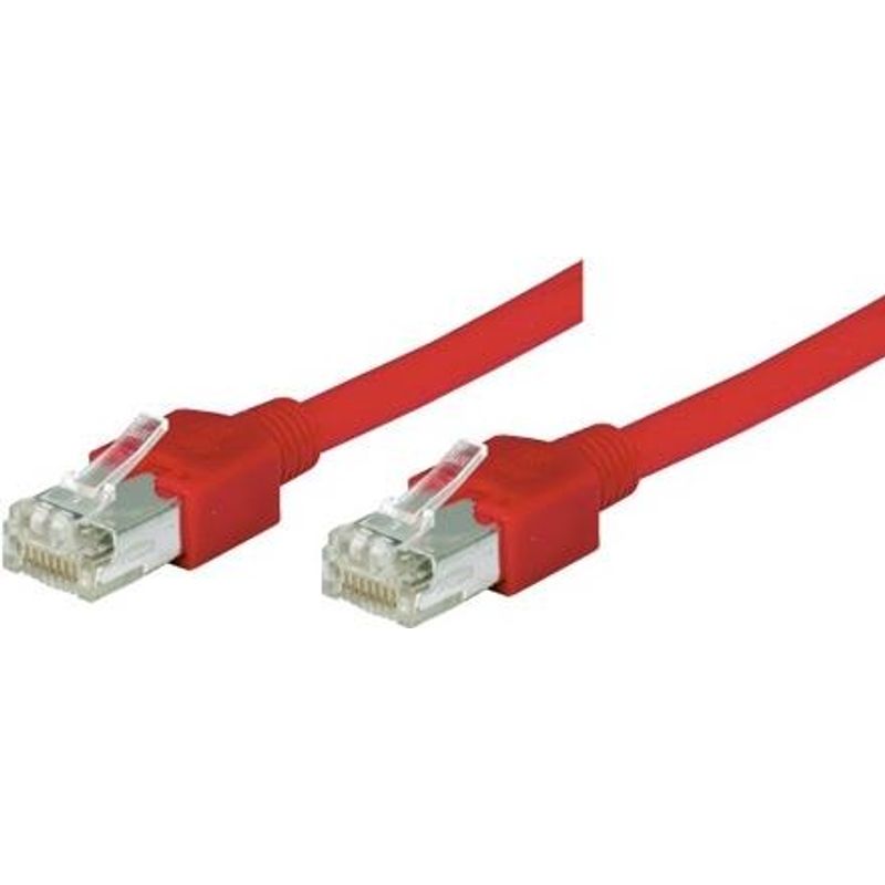 Patchkabel SF/UTP Cat 5e rot 10,0 m halogenfrei 71310R
