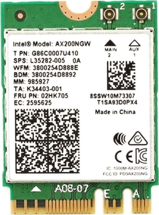 Intel Wi-Fi 6 AX200 Netzwerkadapter M.2 2230 / M.2 1216 AX200.NGWG.NV