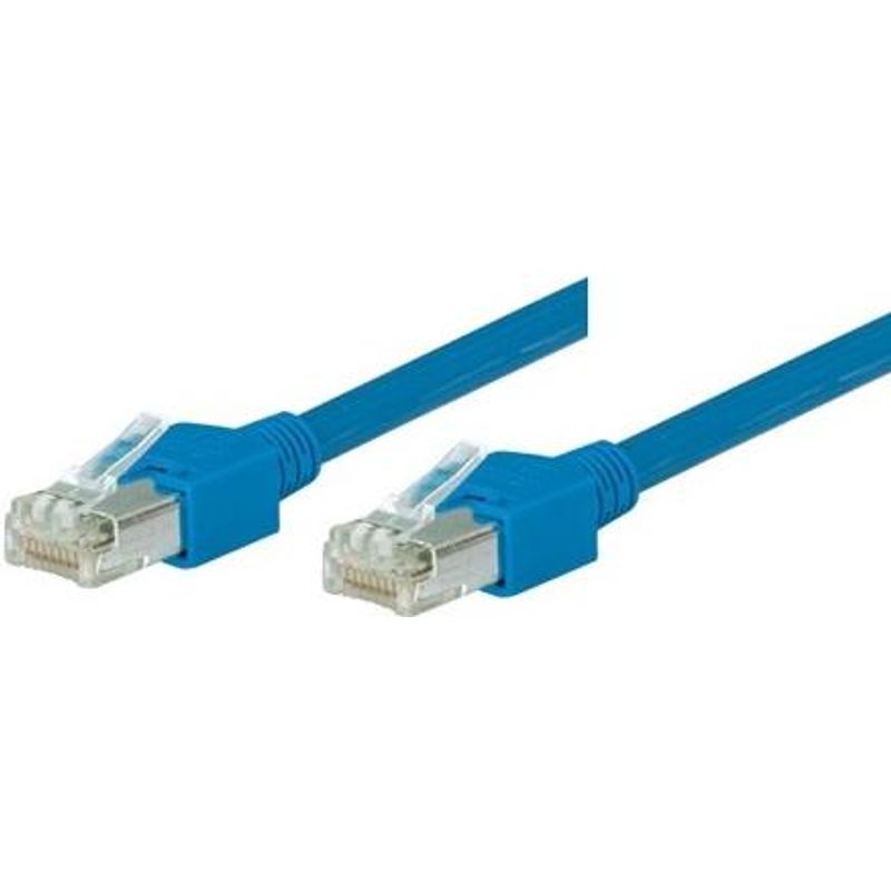 Patchkabel SF/UTP Cat 5e blau 15,0 m halogenfrei 71315B