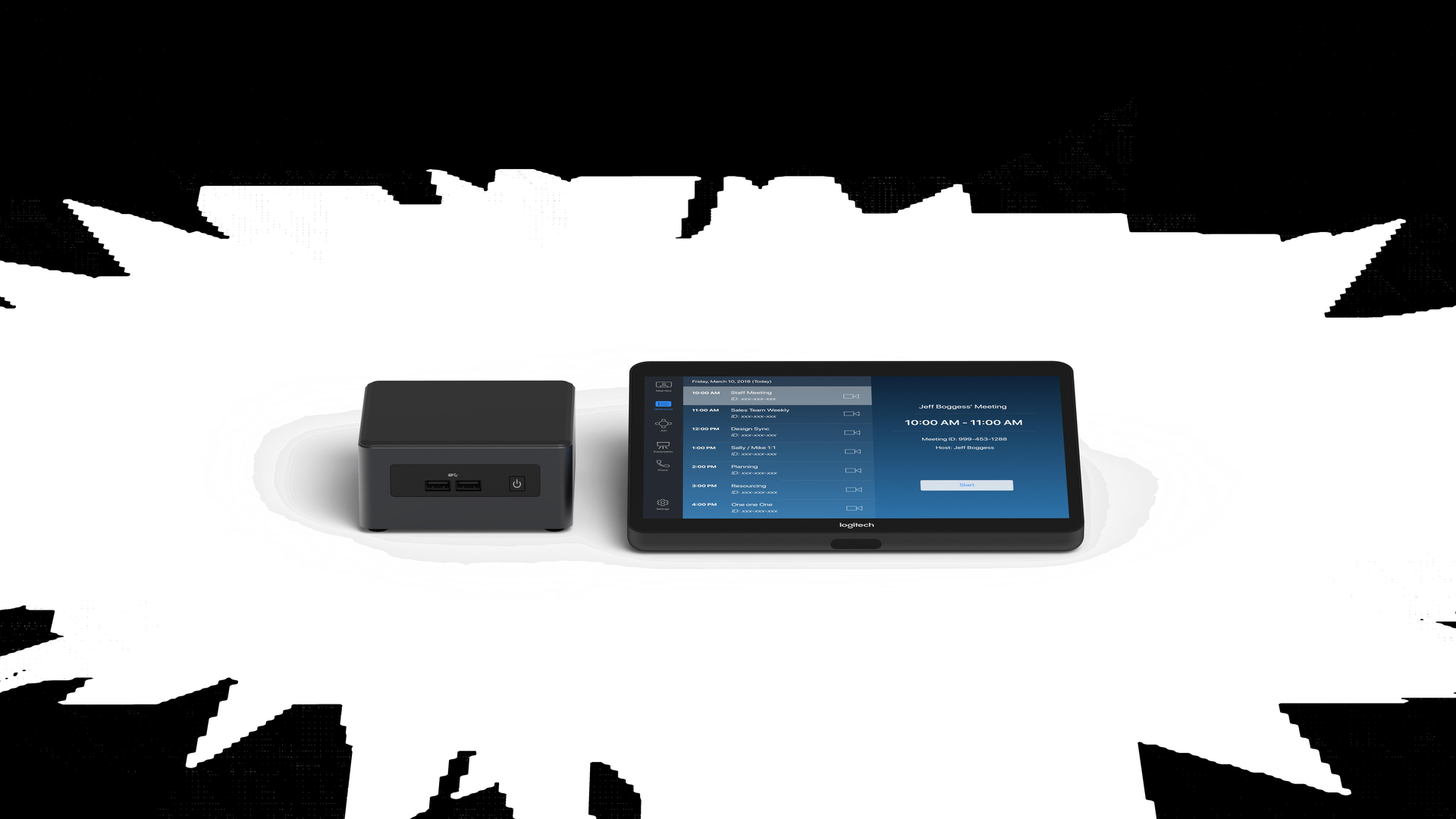 Logitech Tap for Zoom Base Model Kit für Videokonferenzen TAP-ZOOM-BASE-EU