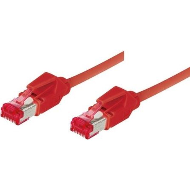 Patchkabel S/FTP PiMF Cat 6 rot 50,0 m halogenfrei 71850R