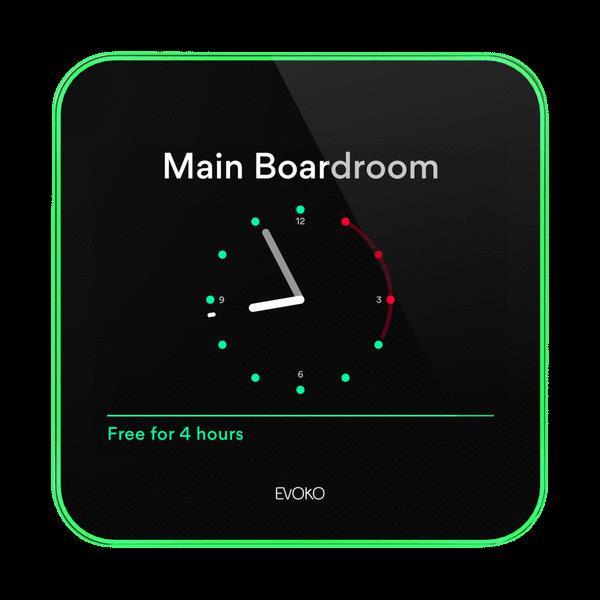 Evoko Liso Room Manager digitales Türschild 20,30cm 8" touch ERM2001